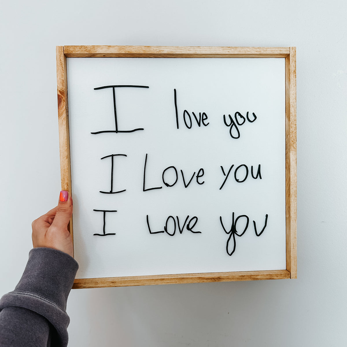 I love you handwriting sign – KCC Makes