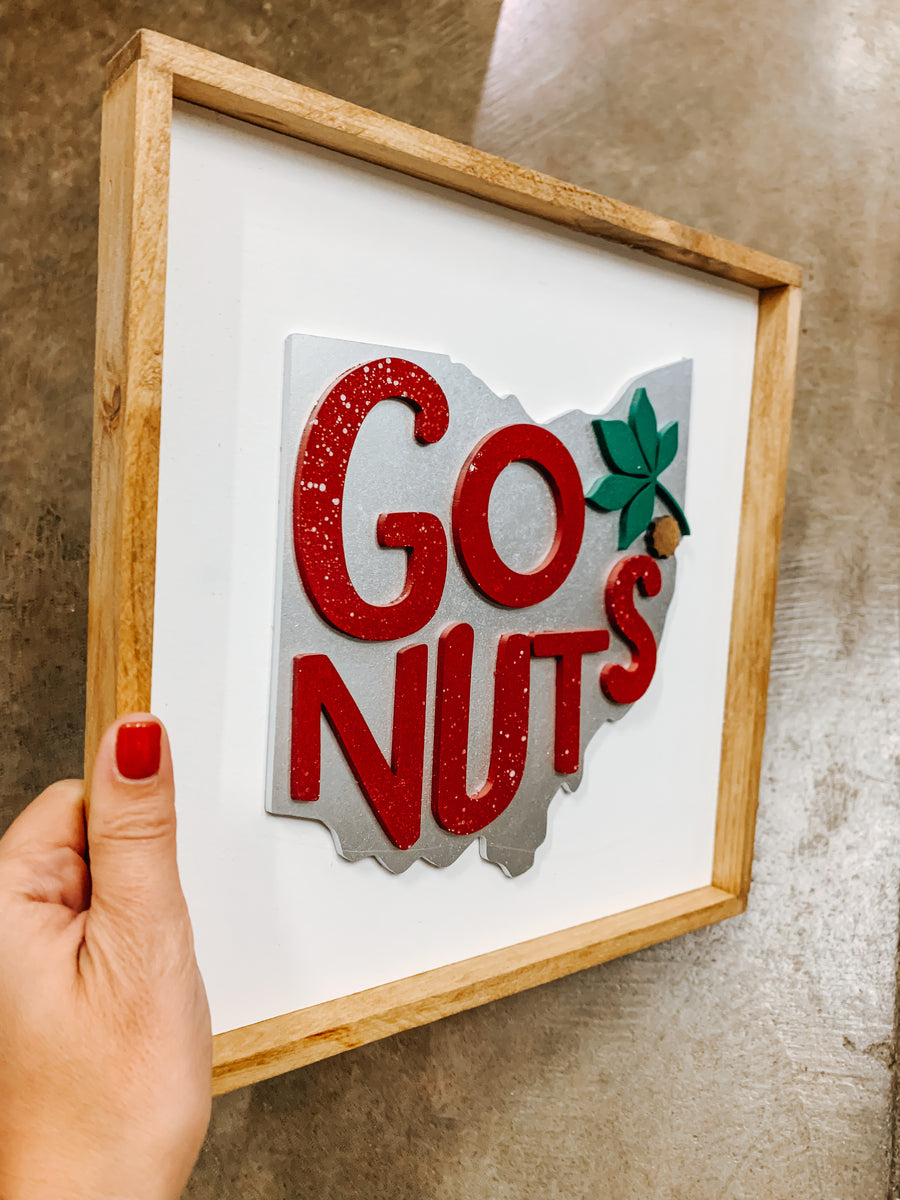 Go nuts- buckeye sign – KCC Makes