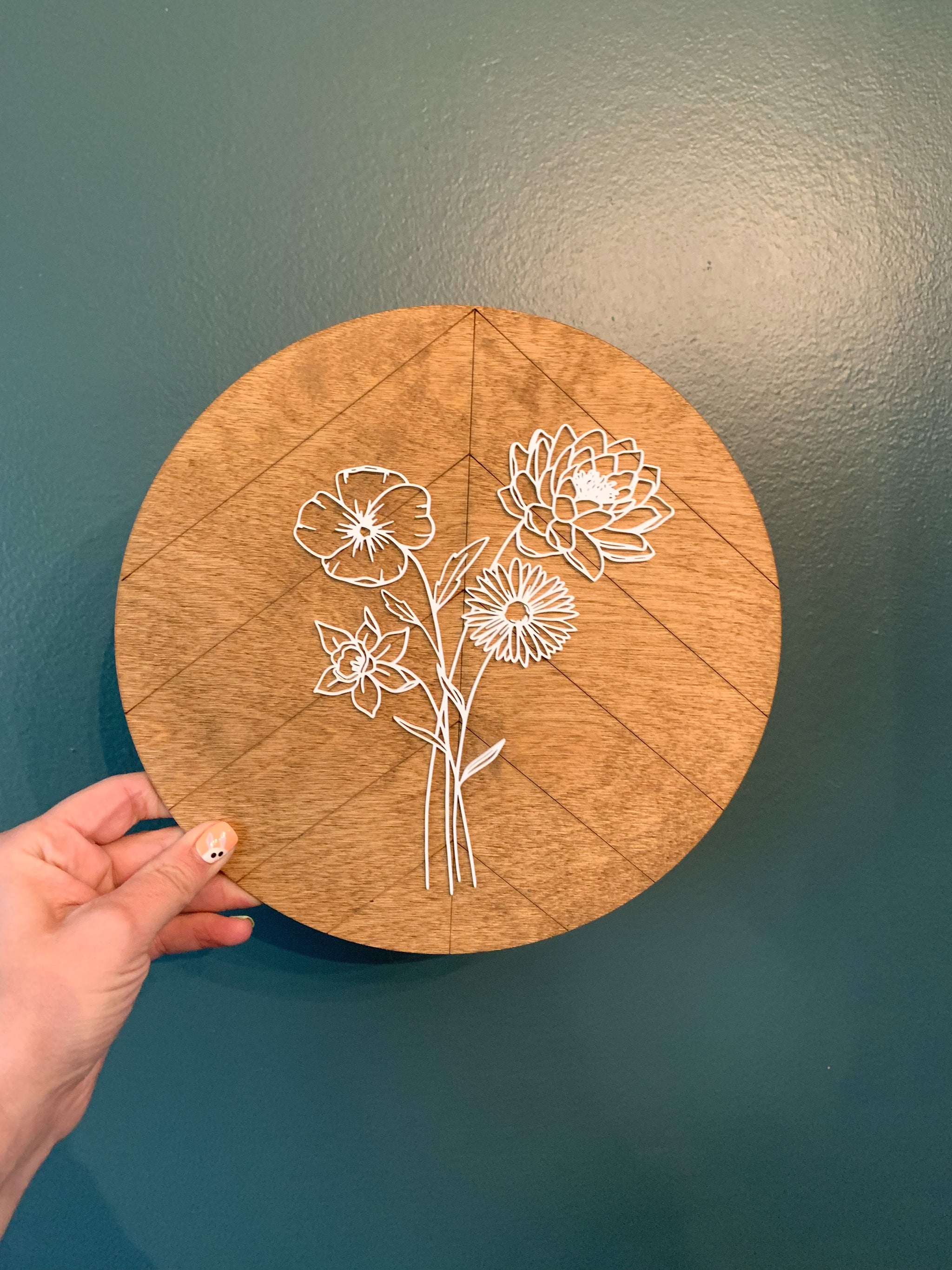 Birth month flower round – KCC Makes